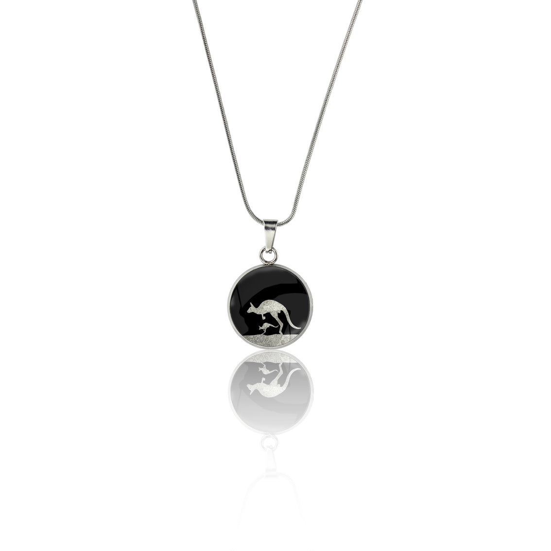 KANGAROO NECKLACE AUSTRALIANA GOLD LEAF STERLING SILVER COPPER 24K – Mo ...