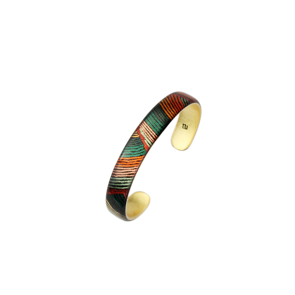 Selina Orange Adjustable Mini Cuff Bracelet | Aboriginal Art Indigenous ...