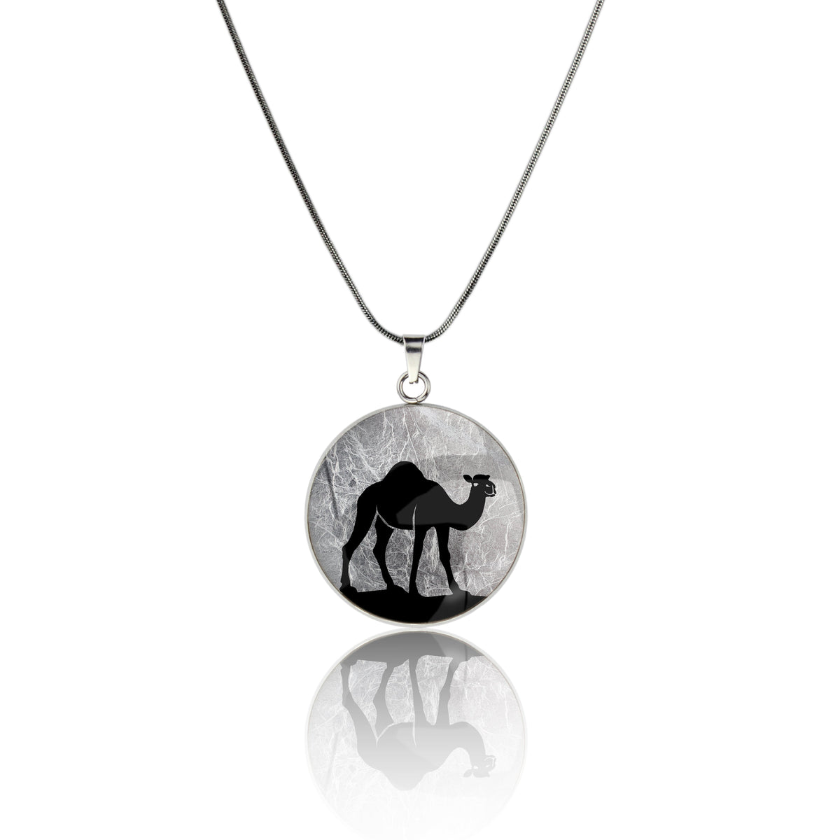 CAMEL NECKLACE AUSTRALIANA GOLD LEAF STERLING SILVER COPPER 24K 12K ...